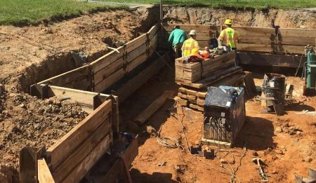 Pile and Lagging Walls | Wagman Geotechnical Construction
