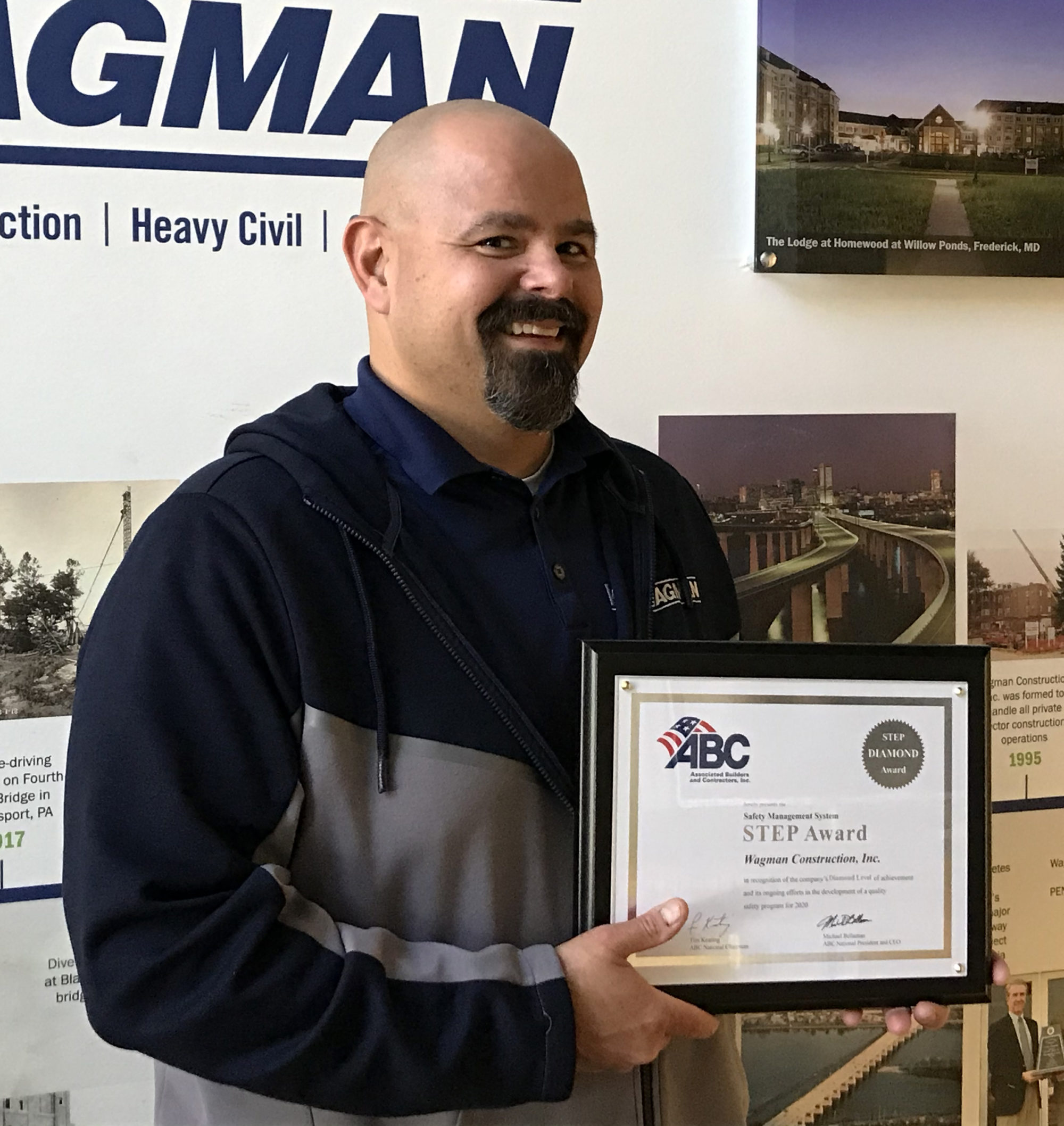Wagman Receives Diamond Level Step Award | York, PA