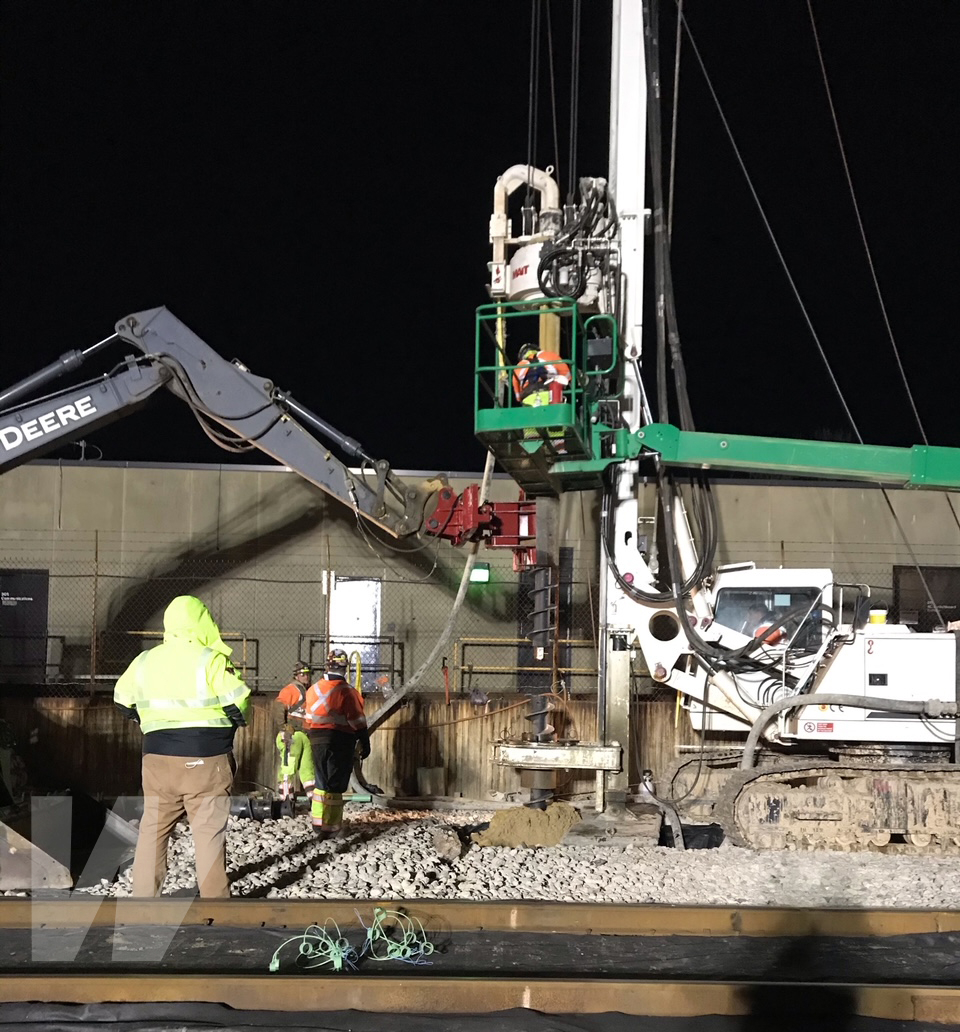 Auger Cast Pilings | Wagman Geotechnical Construction