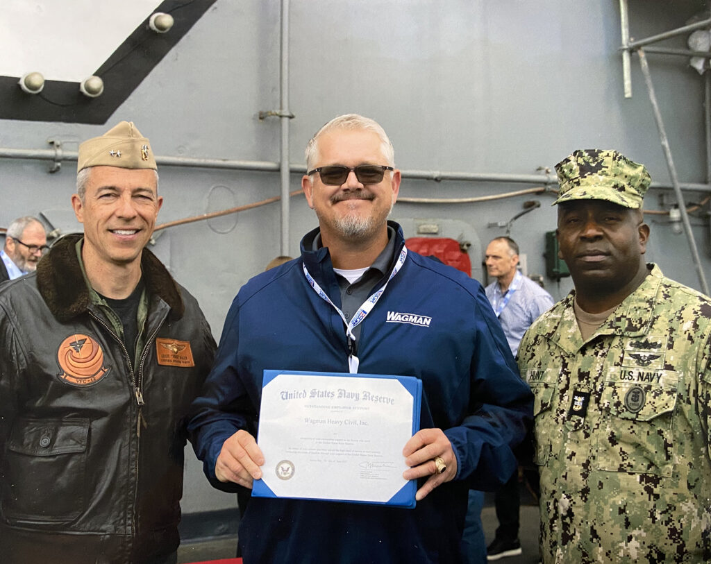 Wagman Selected as 2023 Outstanding Navy Reserve Employer